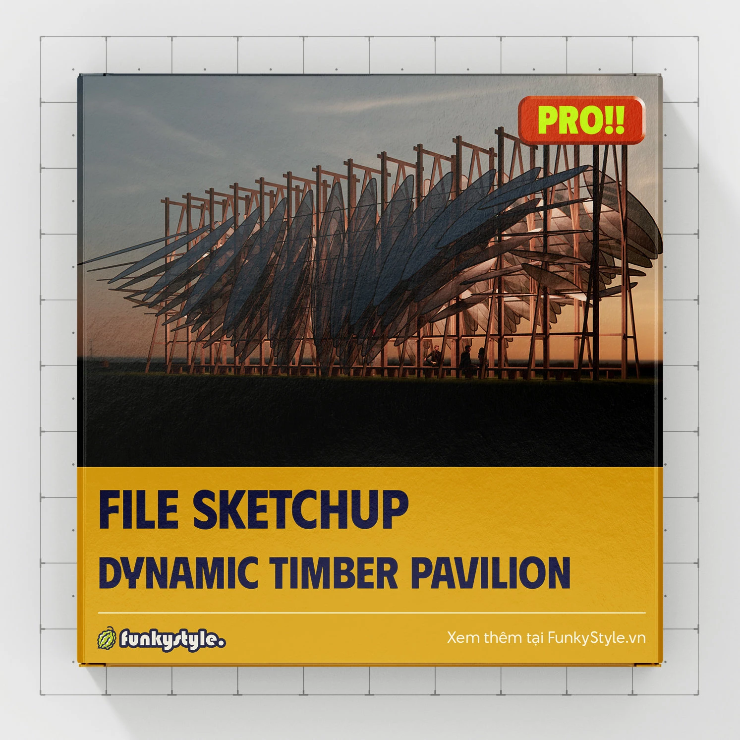 FILE SKETCHUP_Tiểu Cảnh_Nhà Gỗ_Công viên